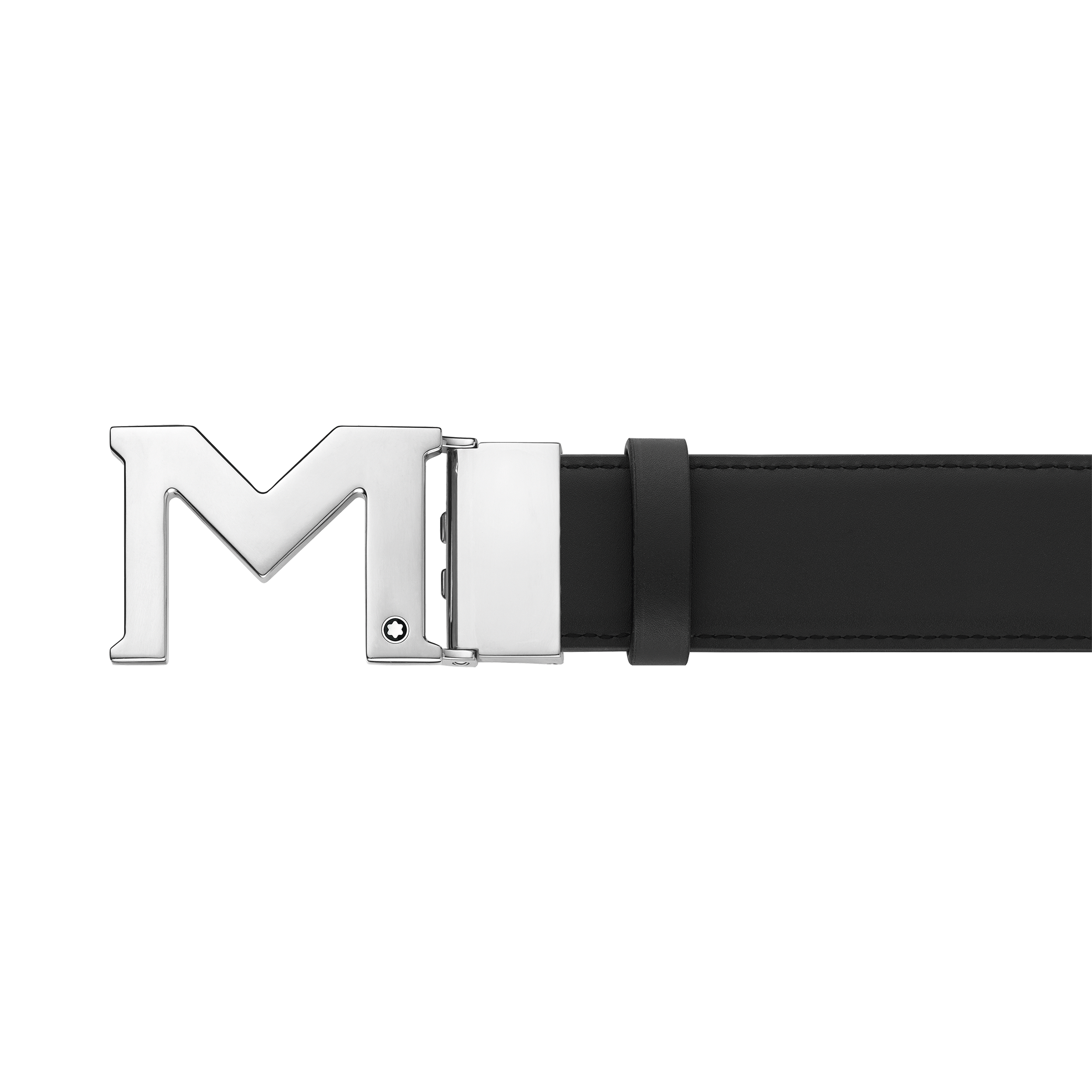 M buckle black 35 mm reversible leather belt - AED | Montblanc® AE